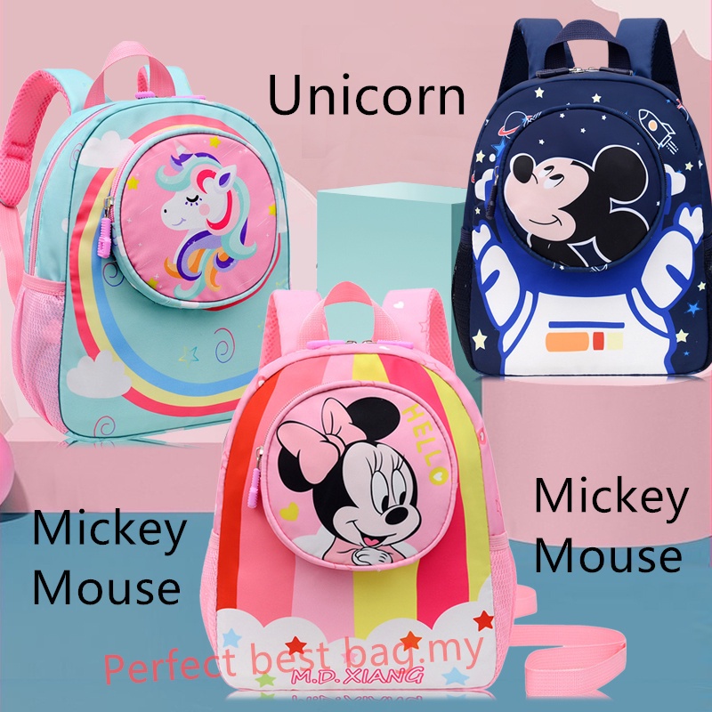 Ready Stock children backpack mickey mouse school bag unicorn bag pack ...