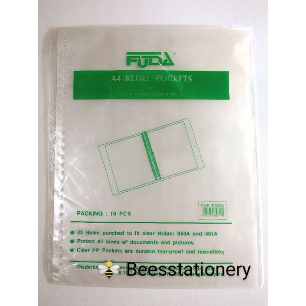 359 A4/F4 Clear Holder Refill (10s) | Shopee Malaysia