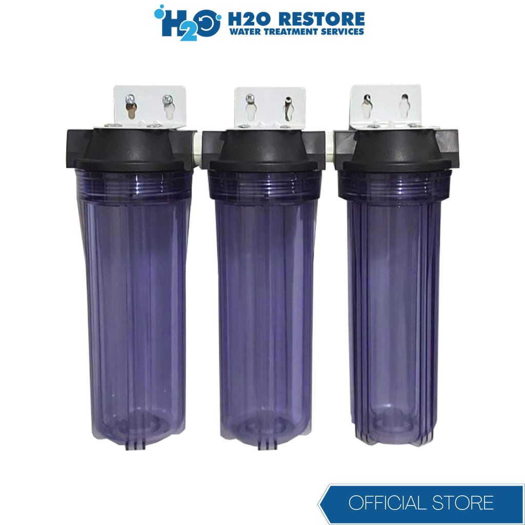 3 Stages Water Filter Clear Housing No Filter Inside 1/2" NPT For ...