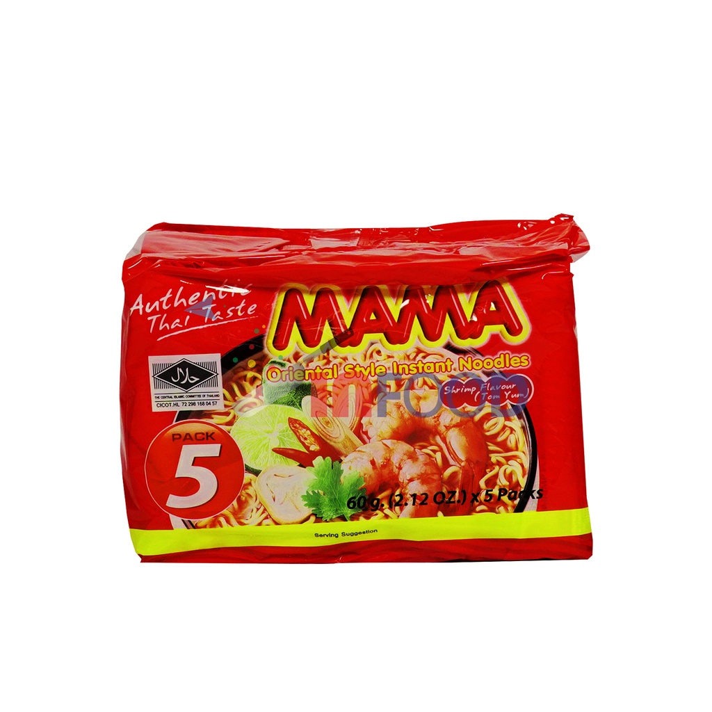 Mama Tom Yam Instant Noodles [ 60g x 5 pk ] | Shopee Malaysia