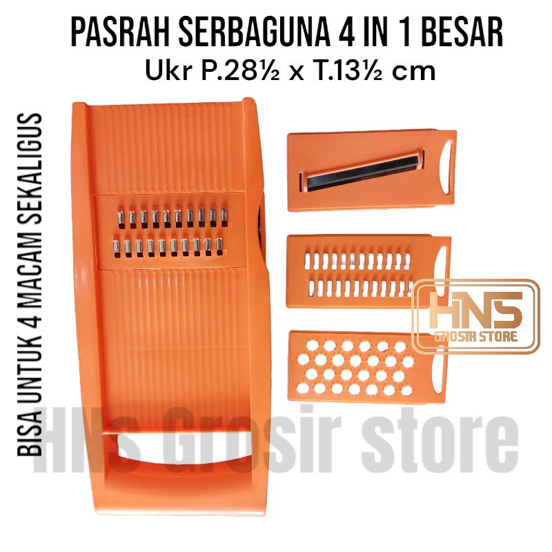 Pasrah 4 in 1 large multi-purpose plastic grater | Shopee Malaysia