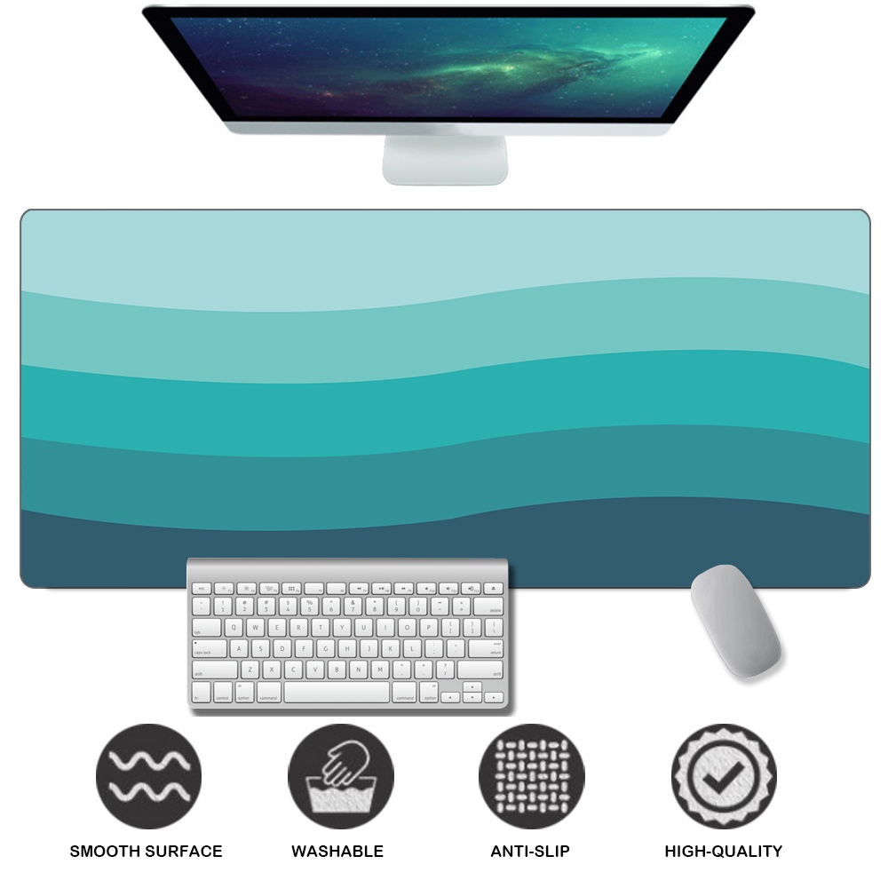 Nami Cyan Gradient Extended Mousepad Large Gaming Mouse pad Stitched ...
