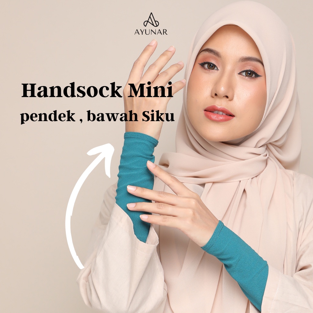 AYUNAR Handsock Simple Mini - Handsocks muslimah anti melorot ...