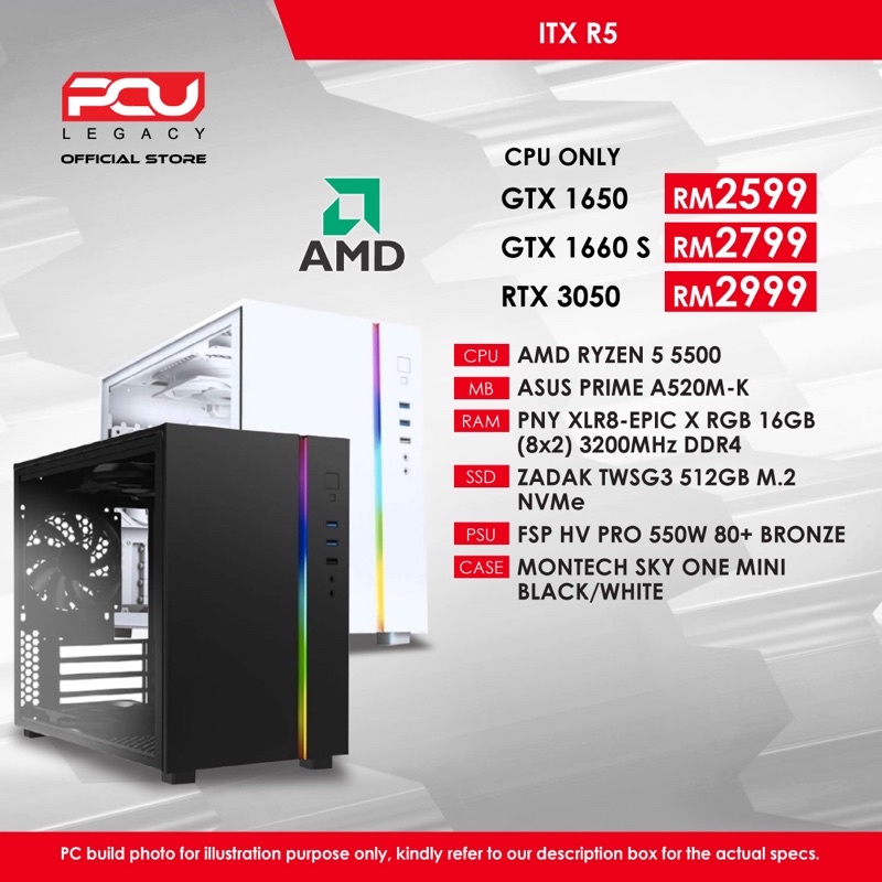 # PC ULTIMATE LEGACY # PCU MINI ITX FULL SET CUSTOM GAMING PC / AMD ...