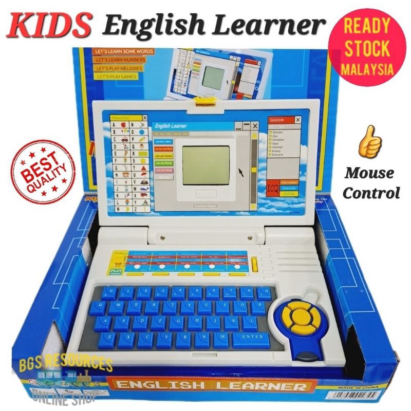 READY STOCK ️ ENGISH LEARNING LAPTOP FOR KIDS ORIGINAL ENGLISH LEARNER ...