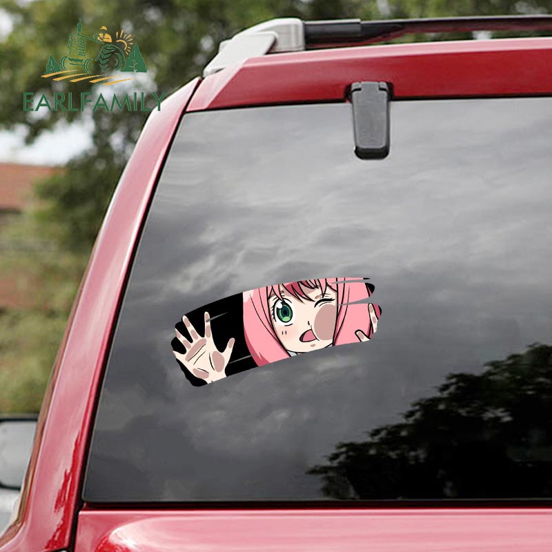 EARLFAMILY 25cm for SPY×FAMILY Anya Car Stickers Anime Creative Decal ...
