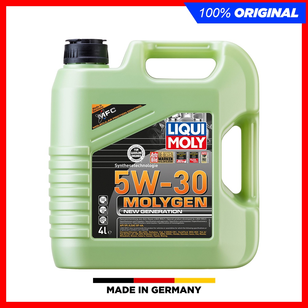 (100% Original) Liqui Moly MOLYGEN 5W30 Fully Sythetic Engine Oil (4L ...