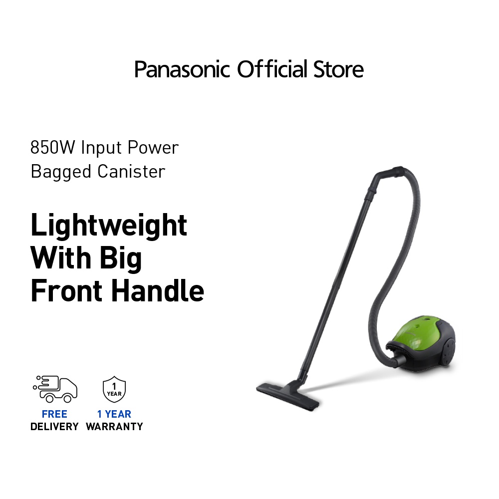 PANASONIC MC-CG370 Bagged Vacuum Cleaner 850W MC-CG370GV47 Lightweight ...