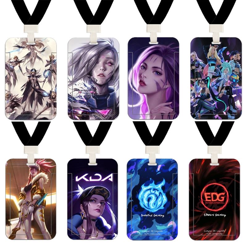 LPLKaisa KDA EDG LOL Student School ID Card Employee ID Card Holder Bank Credit Card Business ...