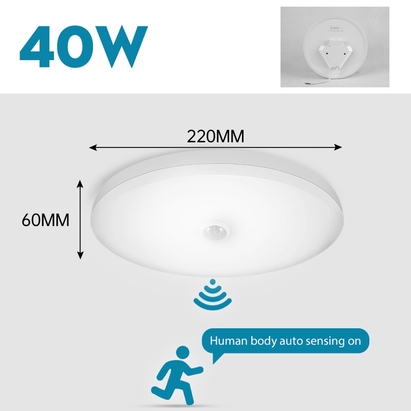🔥Fast-ship KL Motion Sensor Ceiling Light LED Lampu Automatik Turn On ...