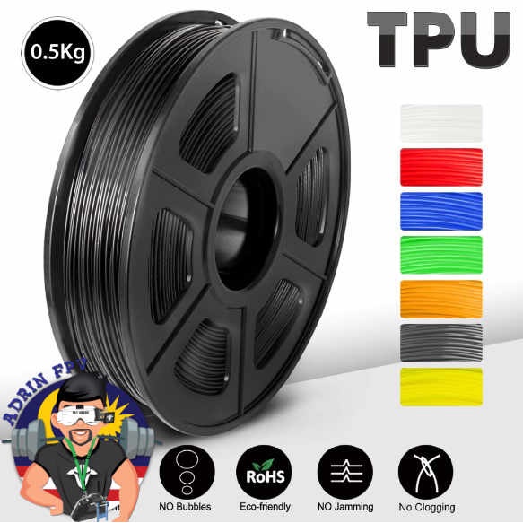 Sunlu TPU Flexible 3D Printer Filament 1.75mm 0.5KG - Flexible DIY and ...