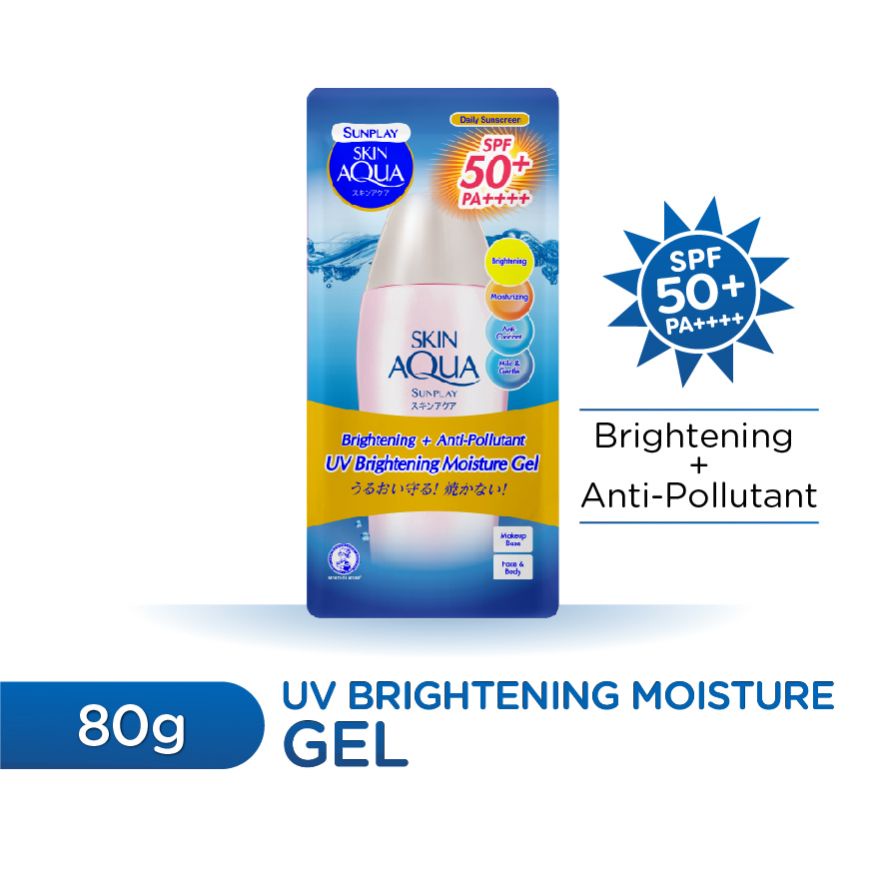 SUNPLAY Skin Aqua UV Brightening Moisture Gel SPF50 (80g) | Shopee Malaysia