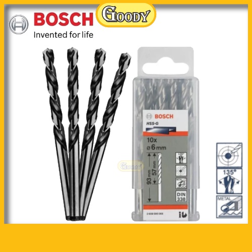 BOSCH {8.0mm - 16.0mm} HSS-G Metal Drill Bit Metal Drill Bits (1pc) | Shopee Malaysia
