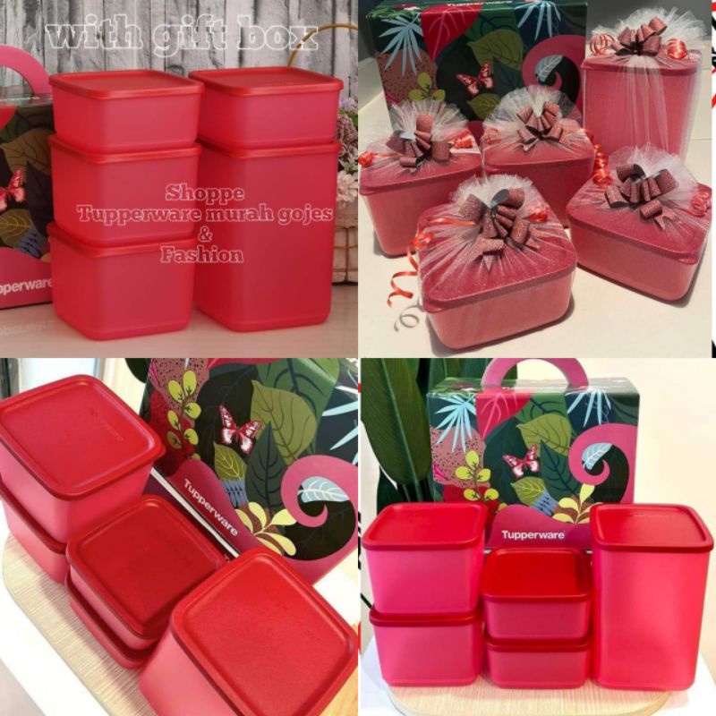 TUPPERWARE CANISTER SET WITH GIFT BOX | Shopee Malaysia