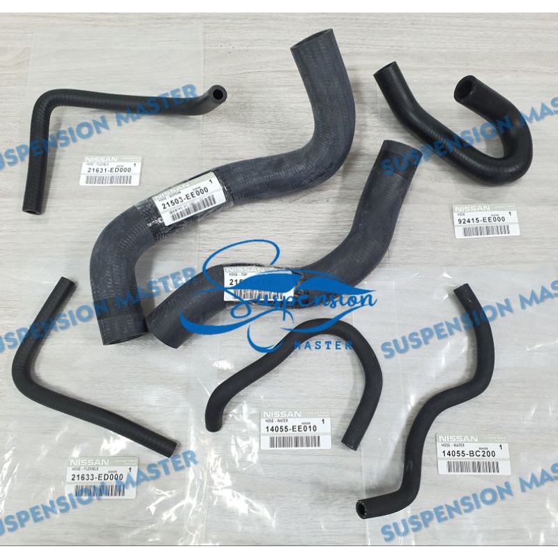 7 IN 1 SET - TOP HOSE/HEATER HOSE/OIL COOLER HOSE/BY PASS HOSE/BOTTOM ...
