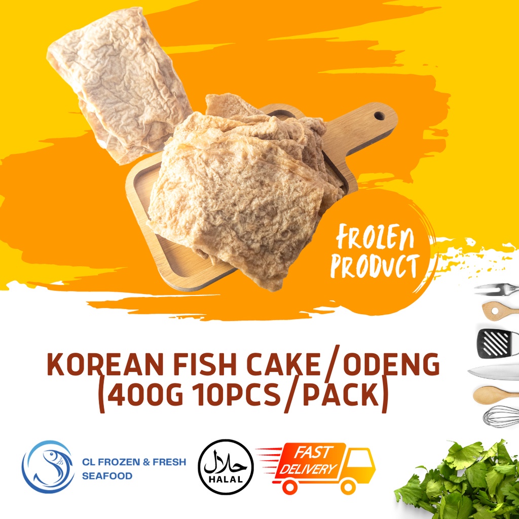 Halal Korean Style Fried Fish Cake / Odeng / 韩式鱼饼 (10pcs / packet ...