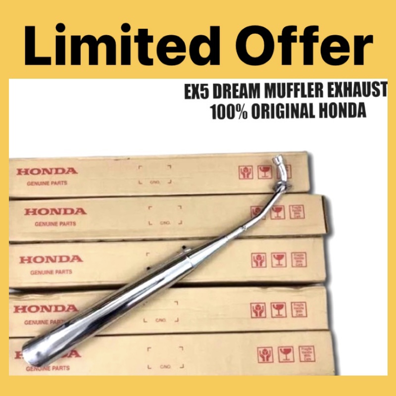 EX5 / DREAM EXHAUST PIPE EKZOS MUFFLE PIPE STOCK BARU LIMITED OFFER ...
