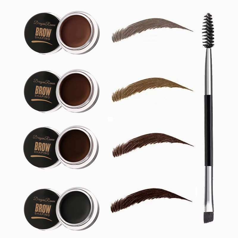 Eyebrow Cream,Brow Color Long Lasting Waterproof Eyebrow Pomade Gel ...