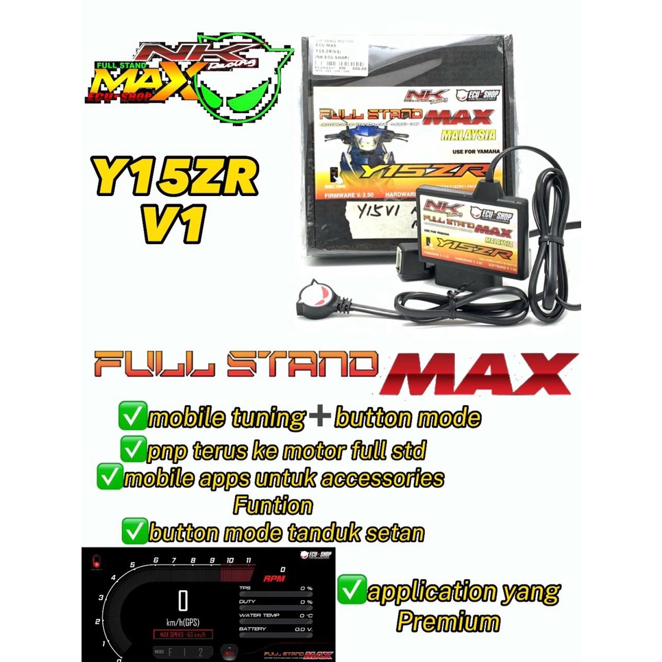 NK FULL STAND MAX *** ECU SHOP *** Y15 V2 / Y15 V1 / CBR150R / RS150 ...