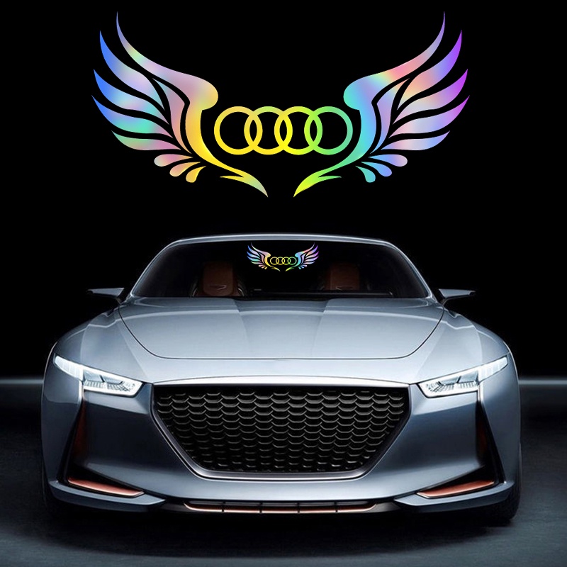 Audi Logo Sticker Body Trunk Decal For Audi A3 A4 A6 A5 Q5 A1 Q7 Q3 TT ...