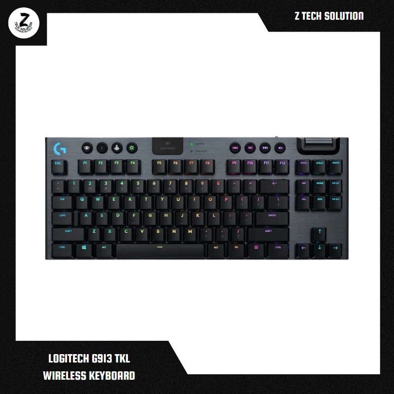Logitech G913 LIGHTSPEED Wireless / TKL Wireless Mechanical Gaming ...
