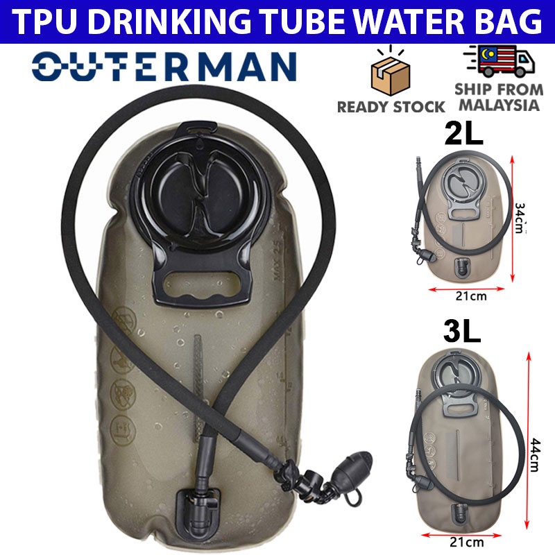 OUTERMAN TPU Detachable Drinking Tube Water Bag Outdoor Drinking Bag ...