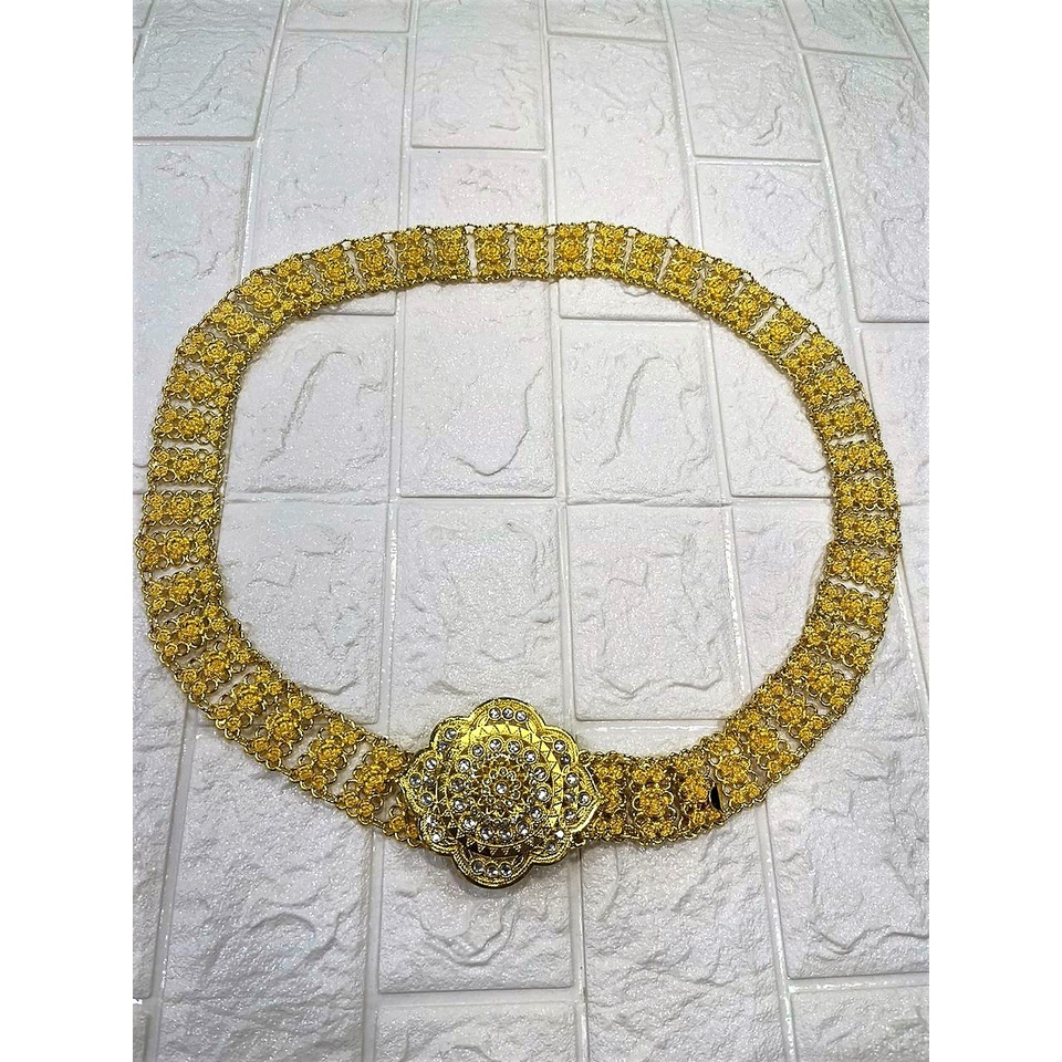 Tradisional Tali Pinggang Besi Pengantin Emas Kualiti Premium Gold ...