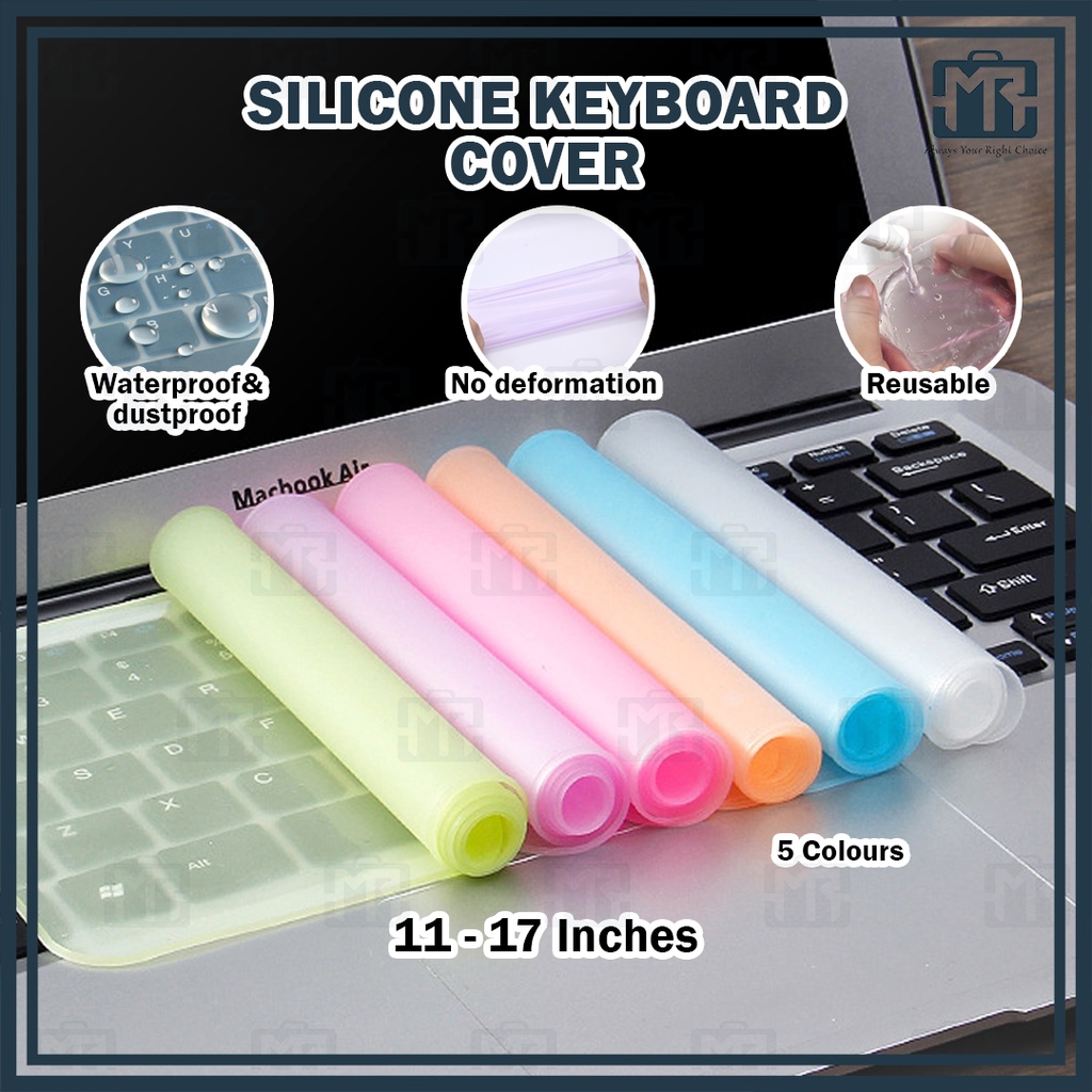 (11-17inch) MR PREMIUM QUALITY Universal Silicone Keyboard Protector ...