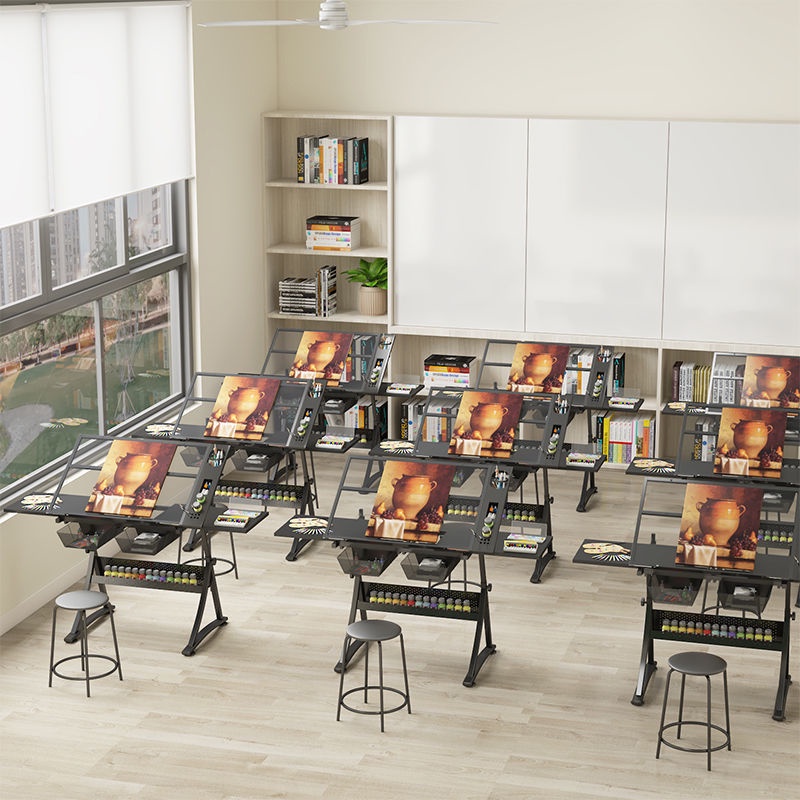 Drafting Table Painting Adjustable Table Art Glass Painting Drawing ...