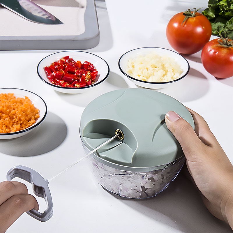 Hand Pull Manual Garlic Chopper Vegetable Onion Speedy Cutter Multi ...