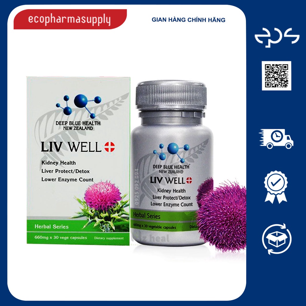 Liver Purification, Liver Detoxification Liv Well Deep Blue Health ...