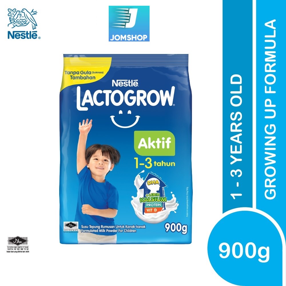 Lactogrow_Aktif 1-3yrs 850g (lactokid) new size 850g | Shopee Malaysia