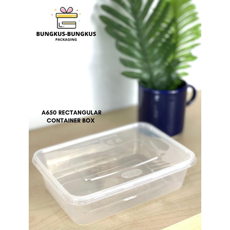 A650 CB ware/LAVA A650 Rectangular Disposable Plastic Food Container ...