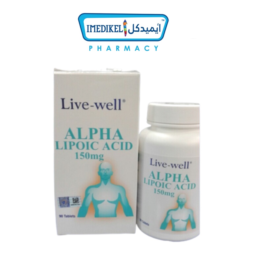 LIVE WELL ALPHA LIPOIC ACID 150mg (90's) | Shopee Malaysia