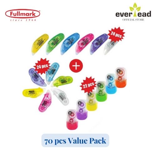 Fullmark Correction Tape - 70 pcs / Mix (Model B 4 pcs per / Model D 4 ...
