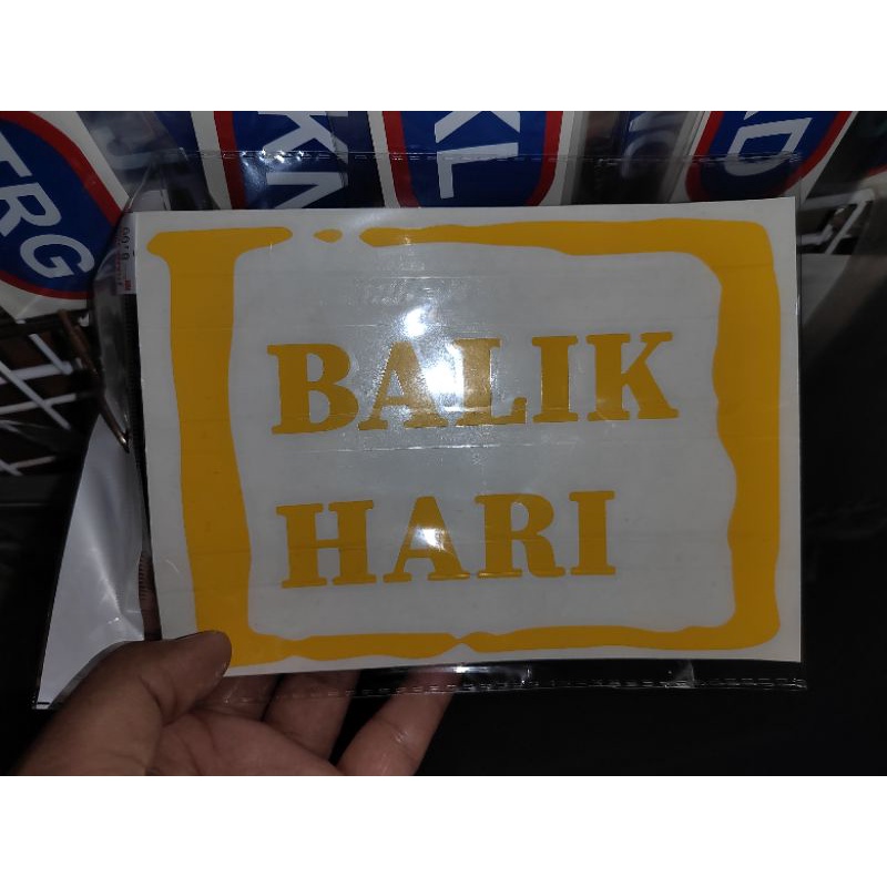 BALIK HARI AYAQ HOT Stickers | Shopee Malaysia