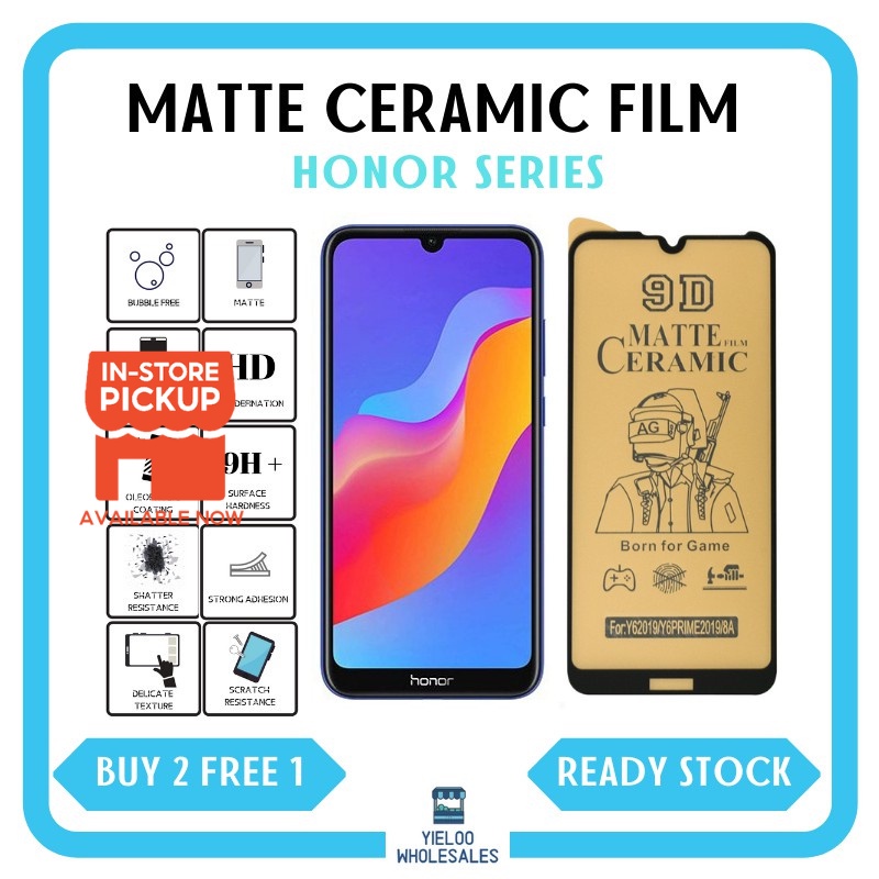 (BELI 2 PERCUMA 1) HONOR Ceramic Film Screen Protector Matte V20/X7/X8 ...