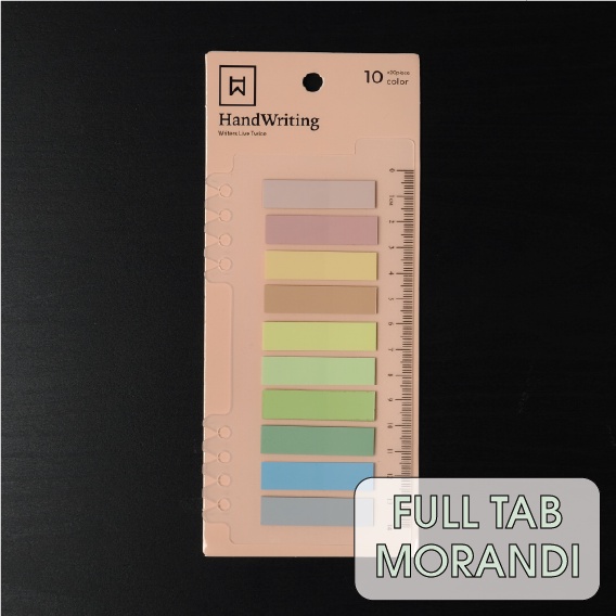 Handwriting Tabs Morandi Stick on Notes - Full Tabs/Half Tabs/Round ...