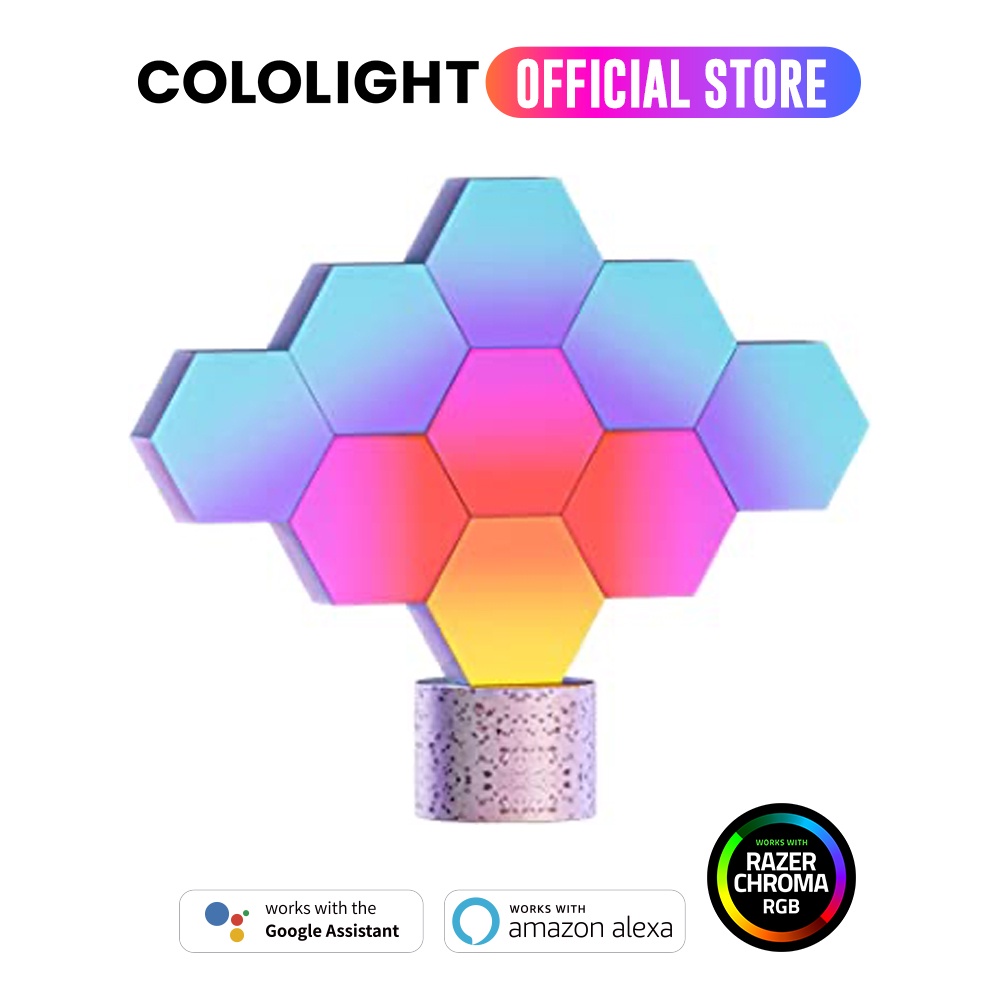 COLOLIGHT HEXAGON RHYTHM RGB Light Pro Gaming Light Creative Geometry ...