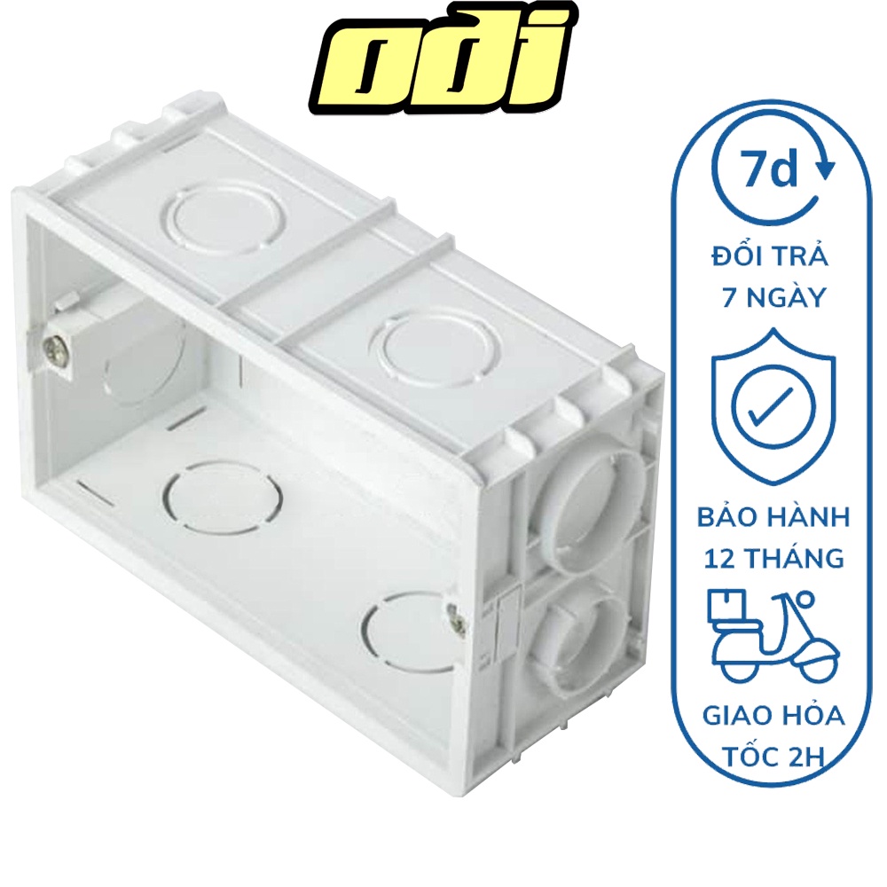 Lgtech double fireproof wall base for square electrical outlets ...