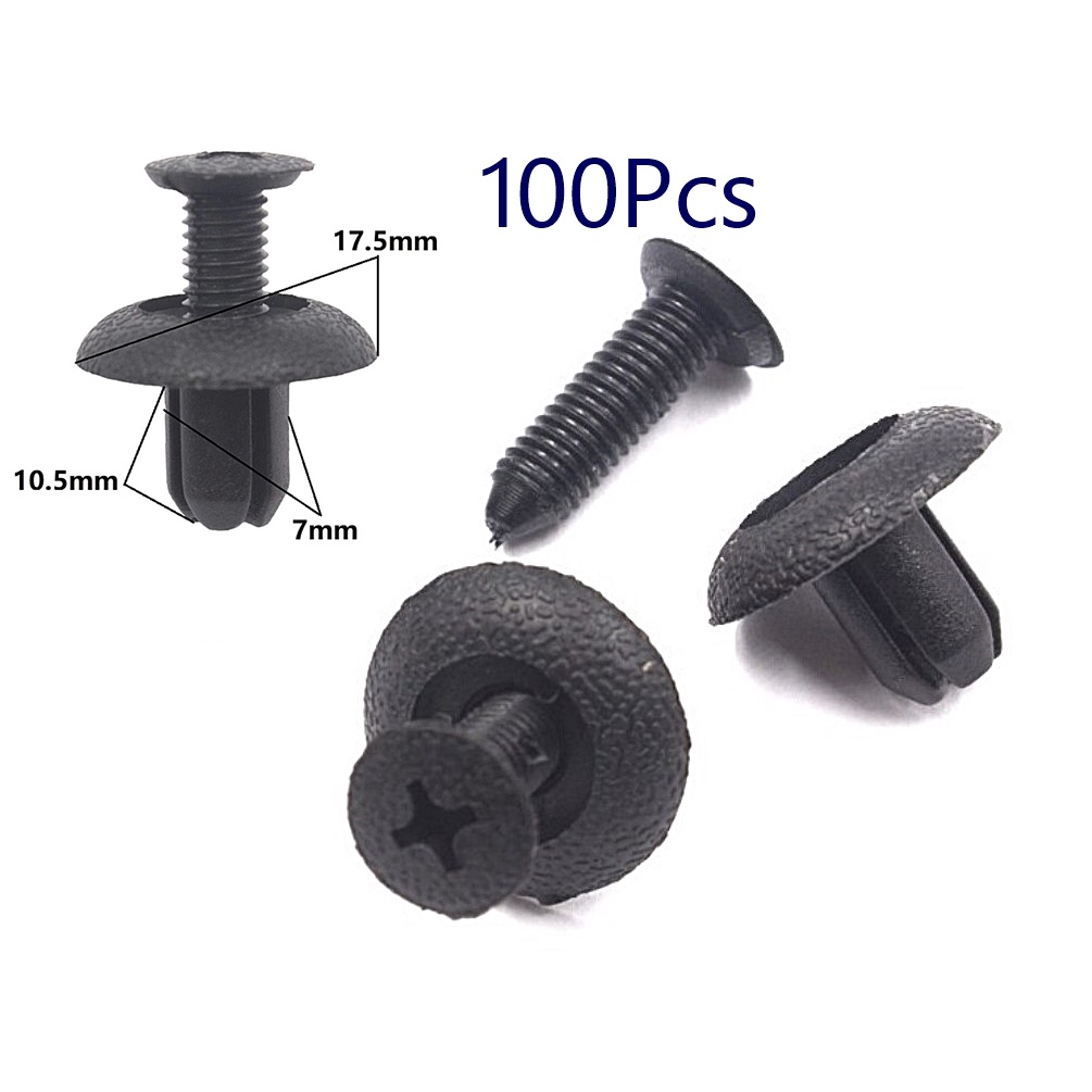 100pcs Car Clip Bumper Clip Waja Inner Fender Mudguard Clip Car Push