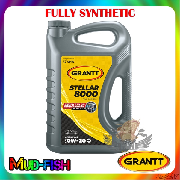 MINYAK PELINCIR GRANTT STELLAR 8000 0W-20 FULLY SYNTHETIC 4T ENGINE OIL ...