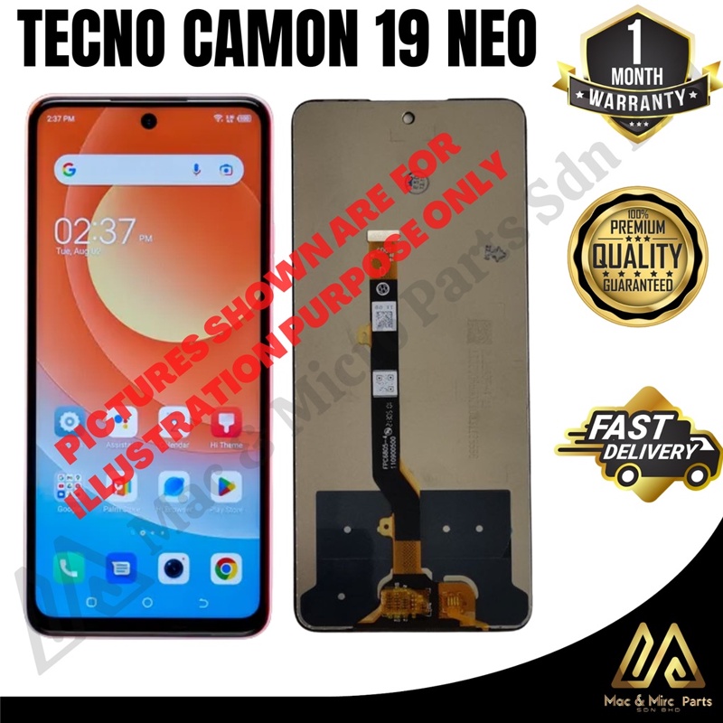 TECNO PAVO NEO/ 8C LCD/ 8P LCD/ POP 5 LTE/ CAMON 19 NEO/ POVA LD7 LCD ...