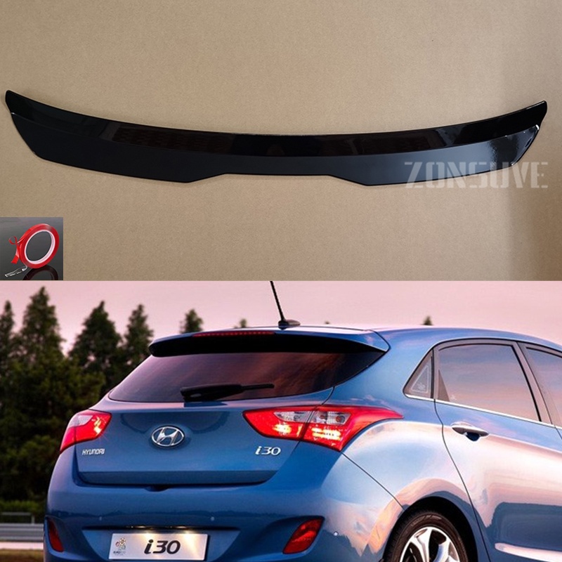 Use For Hyundai I30 2013-2016 Year Roof Spoiler Carbon Fiber Look ...