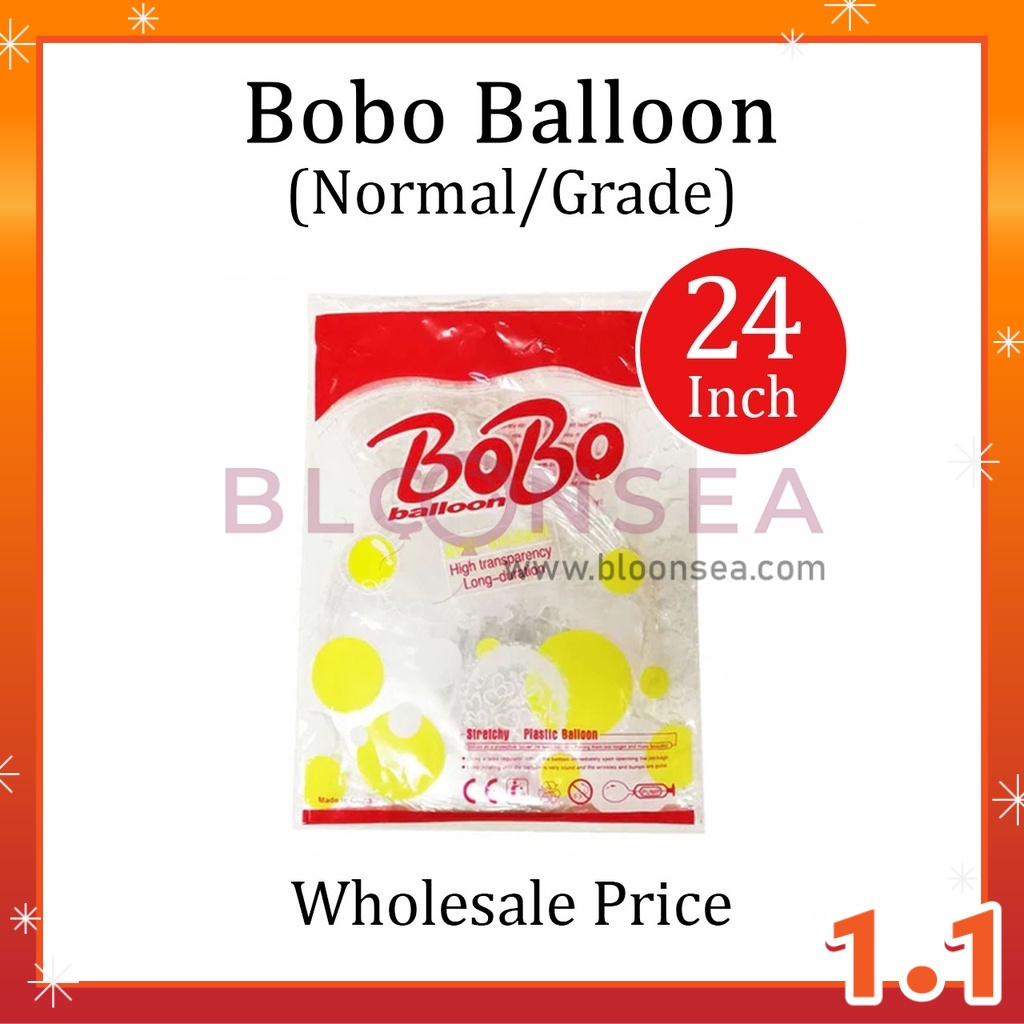 [Wholesale] 24 Inch Bobo Balloon Grade Transparent Round Bubble Clear ...