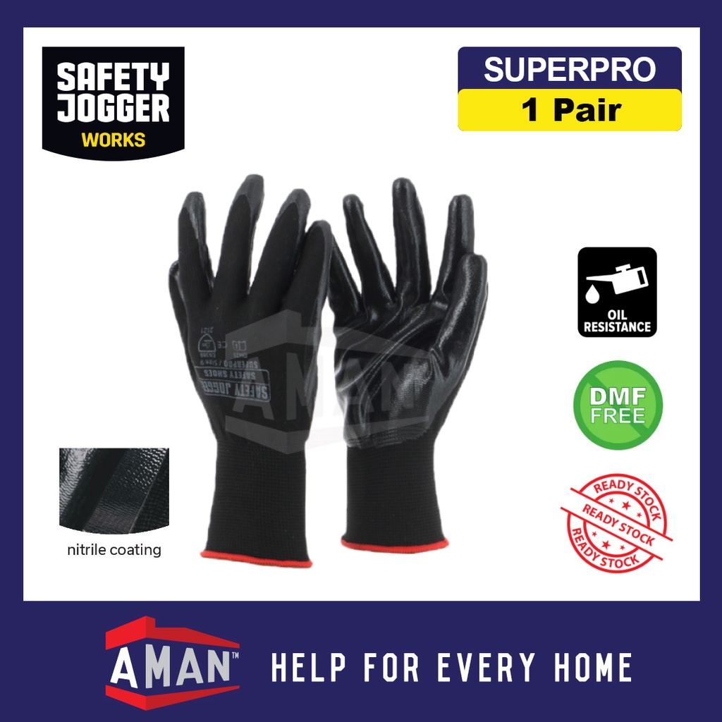 SAFETY JOGGER SuperPro Oil Resistant Polyester Nitrile Industrial ...