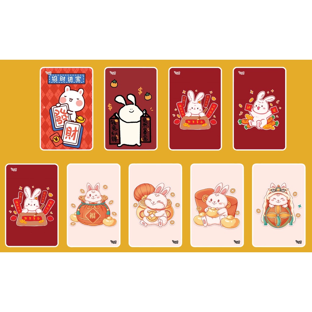 2023 CNY RABBIT (SERIES 2) - Tng Touch N Go/Bank Card Sticker Cover ...