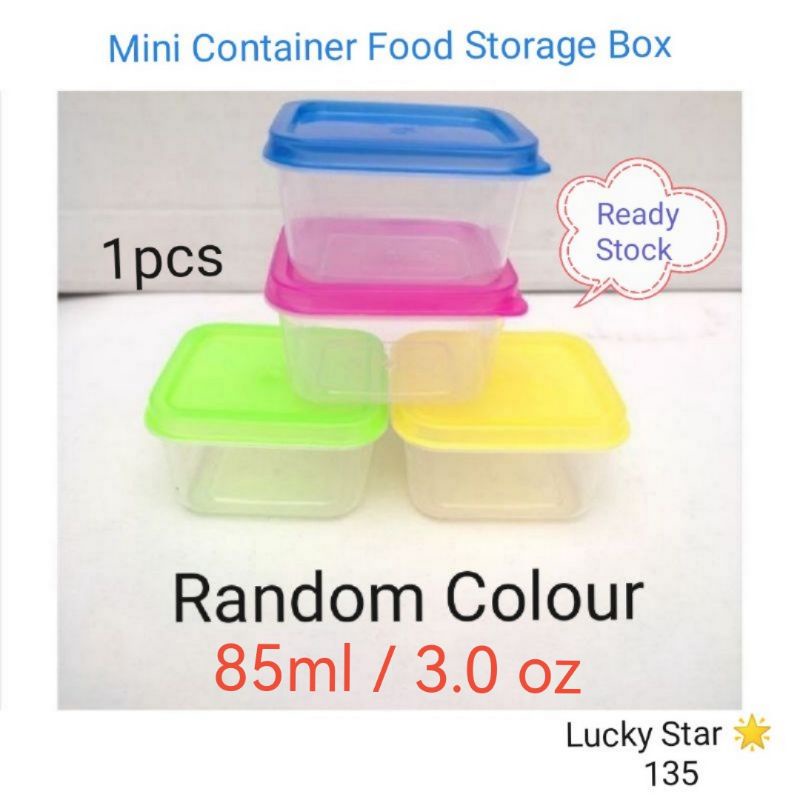 Storage Box. Mini Container Food Storage Box 1pcs 85ml # Random Colour ...