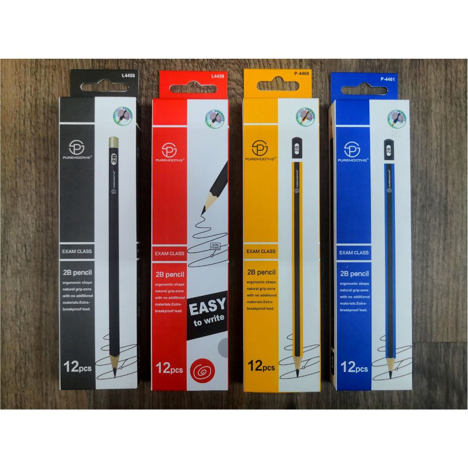 2B Pencil 12 Pieces Per Box By Puremooths | Shopee Malaysia