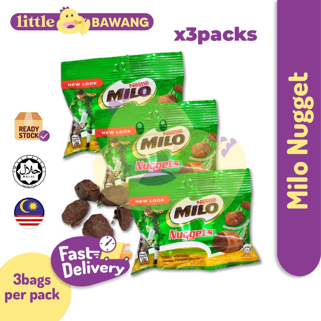 Nestle Milo Nuggets 3packs 15g|Zess Chocolate Biscuit Vanilla Creme ...